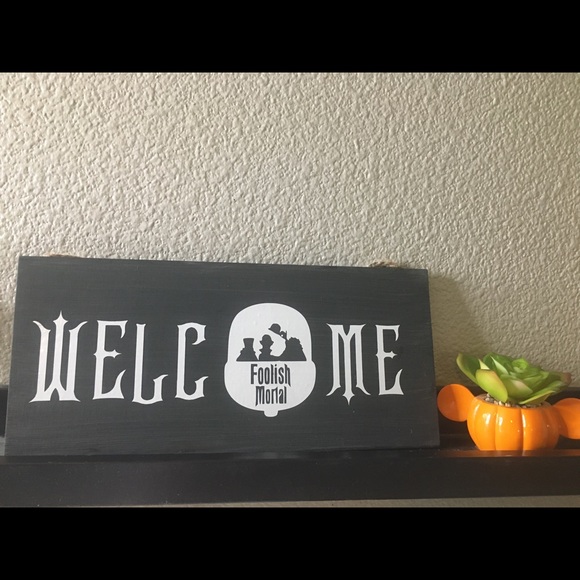 Wall Decor | Disney Foolish Mortal Sign | Poshmark